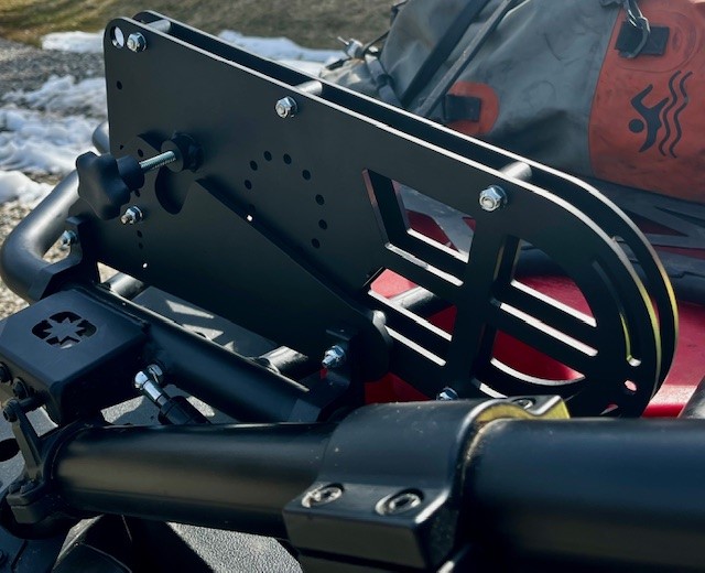 RZR Pro Xp Chain saw holder for Polaris tire rack – Canada Sled Parts